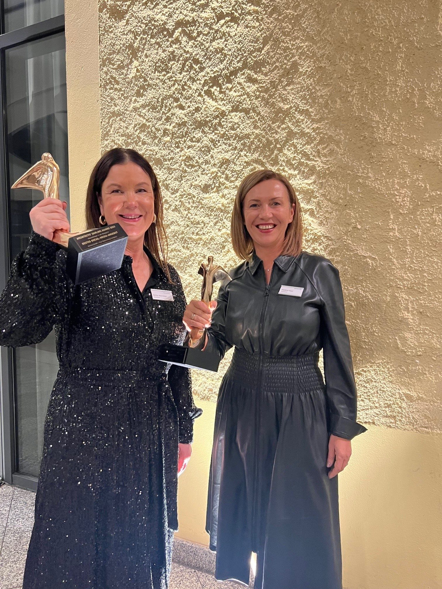 Doppelter Grund zur Freude: Zweimal Gold beim Architects‘ Darling 2023