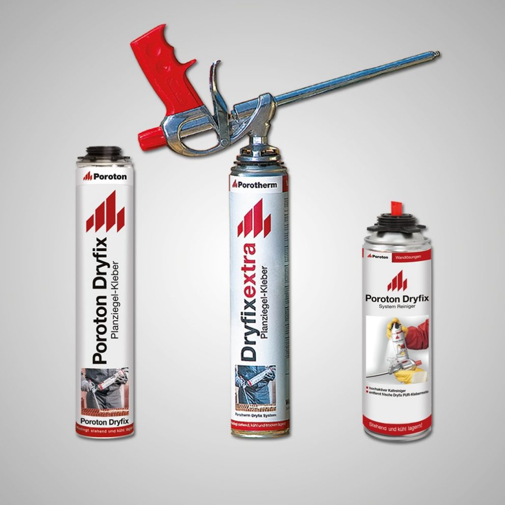 Ziegel, Mauerziegel, Zubehoer, Werkzeuge Poroton Dryfix System, Poroton